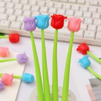 China Funny Live Flower Pens, Creative Gel Ink Silicone Flower Pen Bulk, 0.5 Mm Writing Pen For School Office Home, Teacher Student Women, Party Decor Supplies, 6 Pcs/Set (Bellflowers And Animals) for sale