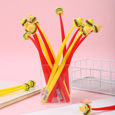 China Cute Kawaii Pen Accessories For Girl Animal Fruit Shaped Stress Relief Supplies Gel Ink Pens With Replacement Refills For Kids Students School Office for sale
