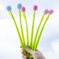 China Color Changing Flower Pens - Pack Of 30 Ballpoint Pens Creative Gel Ink Rollerball Pen For School Home Office Stationery Store Kids Girls Gift, Black 0.38mm (Tulip) for sale