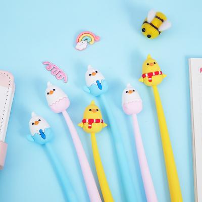 China Cute Cartoon Gel Ink Pens Cartoon Animal Writing Pens 0.5 Mm Assorted Styles Pens Stationery For Office Present for sale