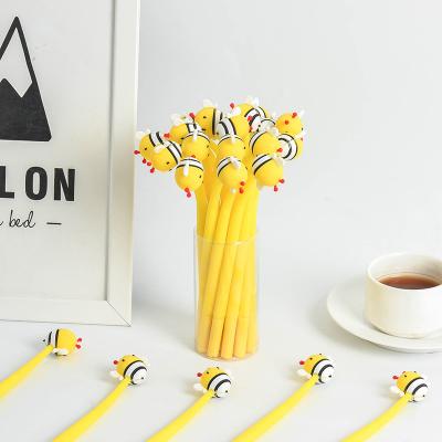 China Bees Gel Pens, 28Pcs Cute Cartoon Bees Pen For Kids, 0.5 MM Bulk Black Rollerball Pen For Birthday Present Prize Student Present Novelty School Supplies Party Decoration for sale