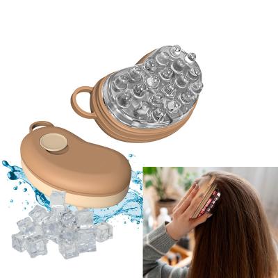 China Ice Therapy Scalp Massage Comb – Cold Scalp Massager For Hair Growth, Stress Relief, Dandruff Control & Headache Relief | FDA Silicone | Reusable Cooling Brush For Men, Women & All Hair Types for sale