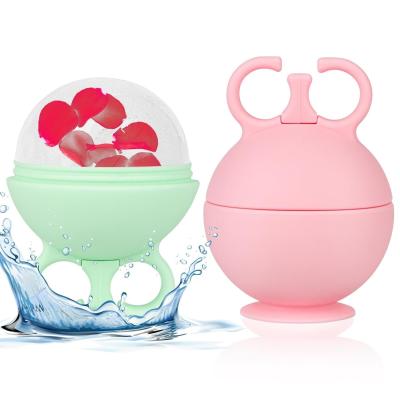China Silicone Ice Roller For Face Cold Therapy Facial Massager For Puffiness Acne Redness BPA-Free OEM Skincare Tool Mint Green for sale