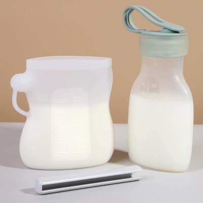 China Premium Food-Grade Silicone Breast Milk Storage Bags – Reusable, Leak-Proof, Heat Resistant From -40°C To 230°C, Microwave & Freezer Safe, BPA-Free，Easy To Clean, Perfect For Modern Moms for sale