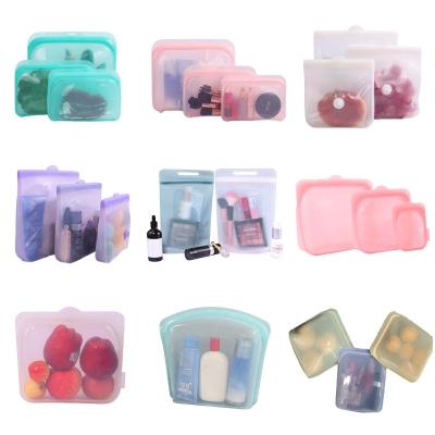 China Eco-Friendly Reusable Silicone Food Storage Bags – Airtight, BPA-Free & Leak-Proof Design – Safe For Freezer, Microwave & Dishwasher – Perfect For Meal Prep, Leftovers, Baby Food & Travel for sale
