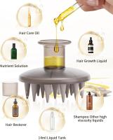 China BPA-Free Silicone Scalp Oil Applicator with Massage Bristles for sale