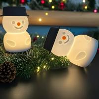 China Snowman Silicone Night Light for Kids - Touch Control, Rechargeable LED for sale