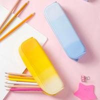 China 110g Silicone Pencil Box Food Grade Silicone Material Lightweight Durable Portable Storage Case for Office School and Travel for sale