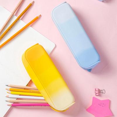 China 110g Silicone Pencil Box Food Grade Silicone Material Lightweight Durable Portable Storage Case for Office School and Travel for sale