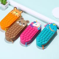 China Food Grade Silicone Round Customized Silicone Pencil Box Eco Friendly Non Toxic Material Ideal for Daily and Gift Giving for sale