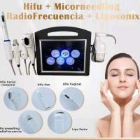 China 6 In 1 HIFU Vaginal Tightening Microneedling RF Machine For Face Lifting Anti Wrinkle for sale