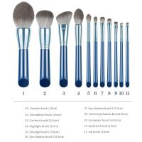 China 12pcs Microcrystalline Silk Wool Make Up Brushes Cosmetic Foundation Soft Face Brush for sale