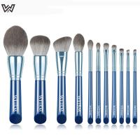 China 12pcs Microcrystalline Silk Wool Make Up Brushes Cosmetic Foundation Soft Face Brush for sale