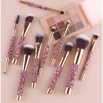 China Custom Portable Fluffy Make Up Brushes Set Synthetic Hair for sale
