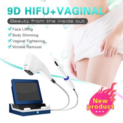 China Portable 9D HIFU Machine 2 In 1 For Vaginal Tightening Face Lift for sale