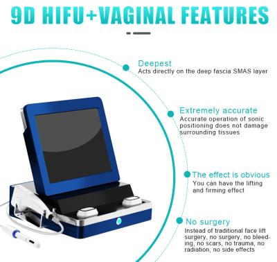 China AC100V 9D Multiline  Vaginal HIFU Machine Facial Lifting Device for sale