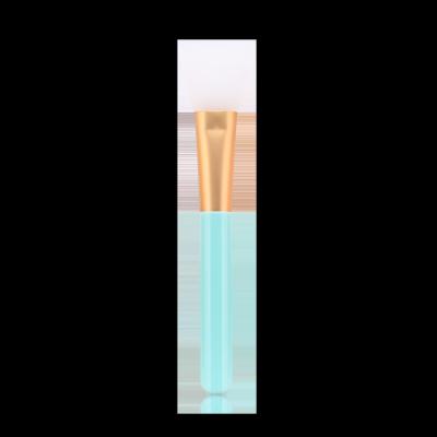 China Flat Silicone Gel Make Up Brushes Soft Head Facial Beauty Applicator Mud Film for sale
