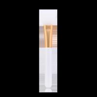 China Mini Silica Gel Makeup Brush Short Handle Facial Beauty Applicator Flat Mud Film Brush for sale
