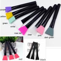 China Mini Facial Mask Brush Silicone Brushes Clay Mask Facemask Applicator Short Handle for sale