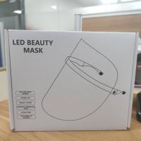 China 3 Colors LED Light Skin Mask Transparent , Rechargeable pdt light therapy device for sale