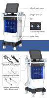 China Commercial 9 in1 Oxygen Hydrafacial Machine , 90Kpa Skin Spa Machine for sale