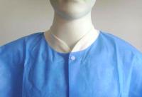 China Colored Disposable Fluid Resistant Lab Coat , SMS Nonwoven Clean Room Lab Coats  for sale