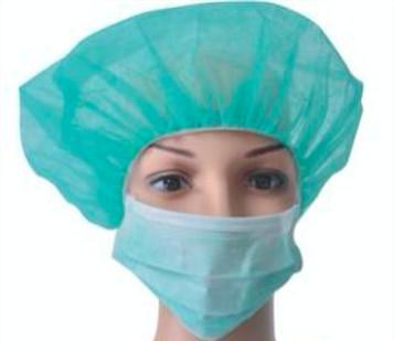 China Non Woven Bouffant Caps Disposable Breathable Colored Surgical Head Cover for sale
