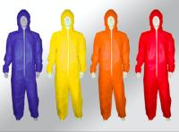 China PP PE Coating Breathable Disposable Coverall Suit Non Woven For Fiber Eexposure for sale