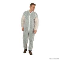 China Disposable Clean Room Suits , Disposable Safety Coveralls Disposable Safety Coveralls for sale