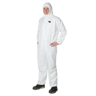 China Waterproof Microporous Disposable Coverall Suit Non Woven Clothes S-5XL for sale
