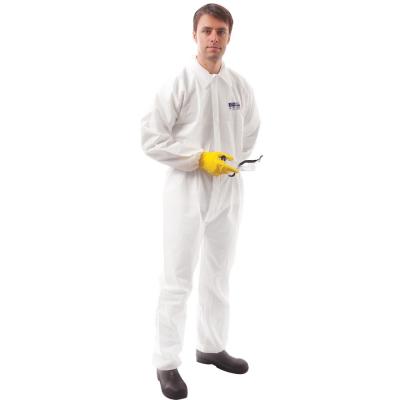China Laboratory Flame Retardant Disposable Coveralls Acid And Alkali Corrosion Resistant for sale