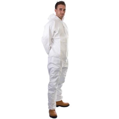 China Chemical Resistant Disposable Coverall Suit Acid Resistant Clothing CE,EN1149 for sale