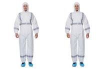 China Reflective Asbestos Removal Disposable Paint Suit Lightweight Zipper Closure for sale