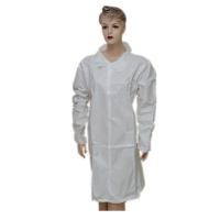 China Breathable Single Use Lint Free Lab Coats For Clean Room / Chemical Workshop for sale