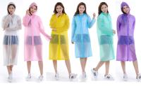 China Unisex Disposable PVC Rain Poncho Throw Away Lab Coats CE / ISO9001 OEM for sale