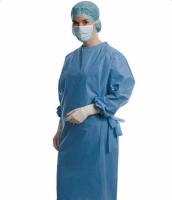 China Protective SMS Disposable Isolation Gowns Fluid Resistant Waterproof Insulated Coveralls  for sale