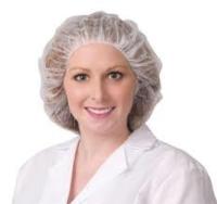 China Disposable PP Non Woven  Medical Bouffant Round Nurse Cap For Surgical Use for sale