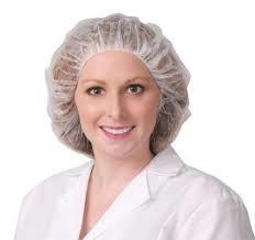 China Disposable PP Non Woven  Medical Bouffant Round Nurse Cap For Surgical Use for sale