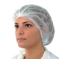 China Non Woven Disposable Medical Surgical Clip Caps PP Nurse Mob Caps for sale