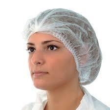 China Non Woven Disposable Medical Surgical Clip Caps PP Nurse Mob Caps for sale