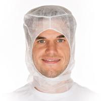 China Full Cover Soft Disposable Head Cap 62x34cm Size For Pharmaceutical Industry / Hospital for sale