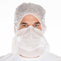China White Surgical Disposable Head Cap Non Woven PP Hood Space Astronaut Cap for sale