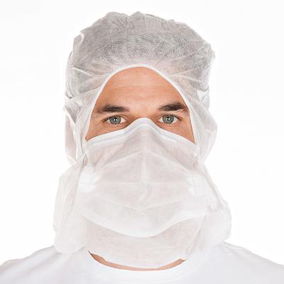 China White Surgical Disposable Head Cap Non Woven PP Hood Space Astronaut Cap for sale