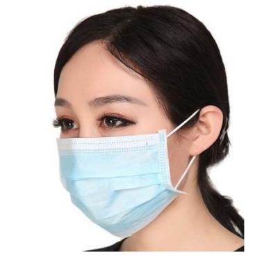 China Disposable PP Non Woven 3 Ply Surgical Face Mask With Ear-loop for sale