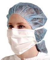 China Medical Consumable  3 Ply Non Woven  Disposable Surgical Face Mask With Tie On for sale