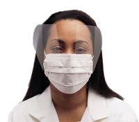 China Fluid Resistant Medical Face Mask Single Use , Surgical Mask With Face Shield for sale