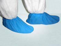 China Disposable Durable Thick CPE Oversleeve Waterproof Shoe Cover Anti Slip for sale