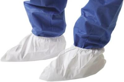 China Hospital / Pharmacy Microporous Disposable Waterproof Shoe Covers Anti - Slip for sale