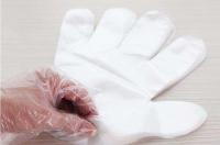 China Soft Polythene Gloves Food Handling , Waterproof Clear Plastic Disposable Gloves for sale