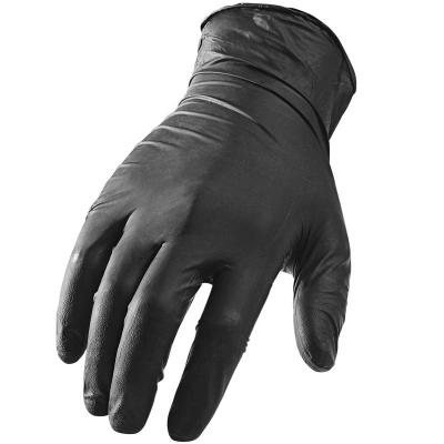 China Black Disposable Hand Protection Gloves Powder - Free Nitrile 9 Inches Or 12 Inches for sale